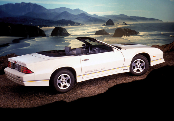 Pictures of Chevrolet Camaro Z28 IROC-Z Convertible 1987–90