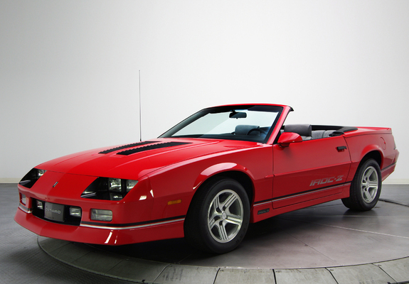 Chevrolet Camaro Z28 IROC-Z Convertible 1987–90 wallpapers