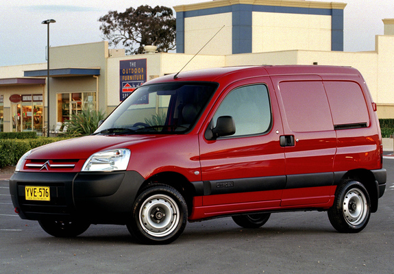 Citroën Berlingo Van AU-spec 2002–09 wallpapers