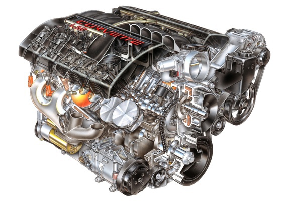 Engines Corvette LS2 wallpapers