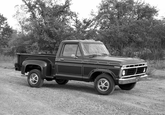 Ford F-100 Custom Flareside Pickup 1977 wallpapers