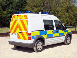 Ford Transit Connect Crew Van Police 2006–09 wallpapers
