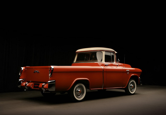 Pictures of GMC S-100 Suburban Pickup 1955–56