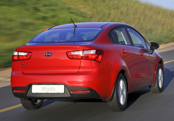 Photos of Kia Rio Sedan ZA-spec (UB) 2012