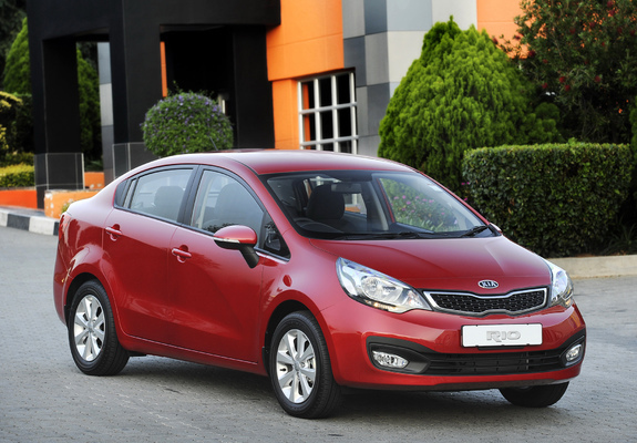 Photos of Kia Rio Sedan ZA-spec (UB) 2012
