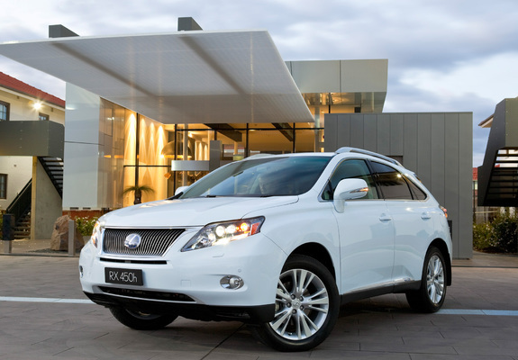 Lexus RX 450h AU-spec 2009–12 photos