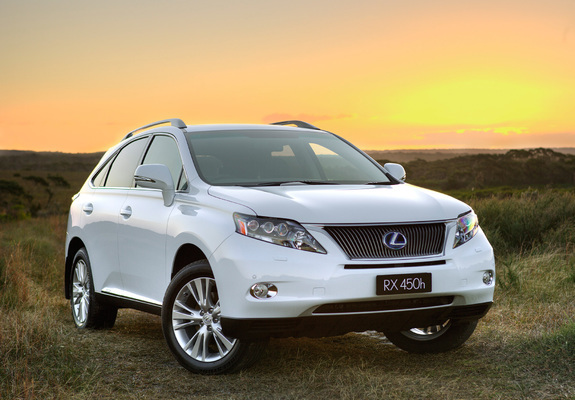 Lexus RX 450h AU-spec 2009–12 photos