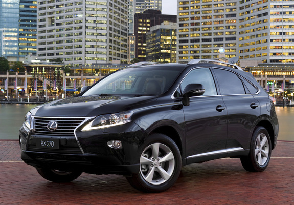 Lexus RX 270 AU-spec 2012 photos