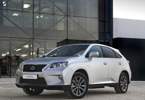Lexus RX 450h F-Sport ZA-spec 2012 pictures
