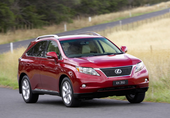 Photos of Lexus RX 350 AU-spec 2009–12
