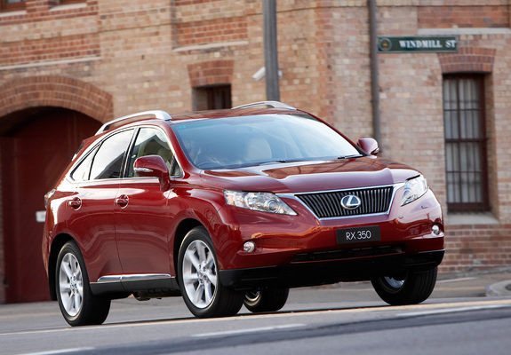 Photos of Lexus RX 350 AU-spec 2009–12