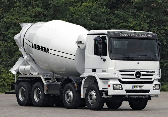 Mercedes-Benz Actros 3236 Mixer (MP2) 2002–09 images