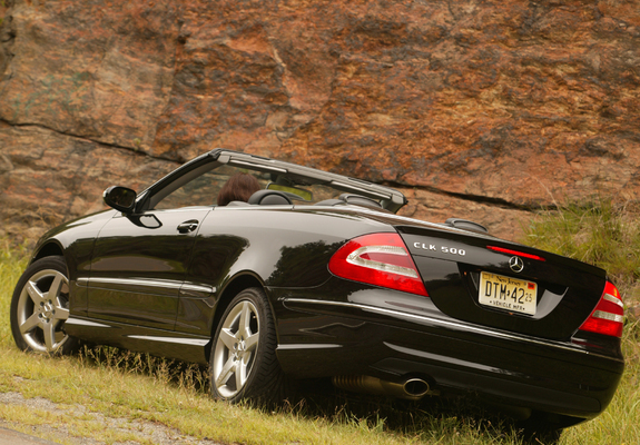 Mercedes-Benz CLK 500 Convertible US-spec (A209) 2003–05 photos