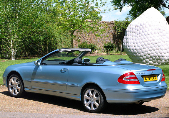Mercedes-Benz CLK 240 Cabrio UK-spec (A209) 2003–05 wallpapers