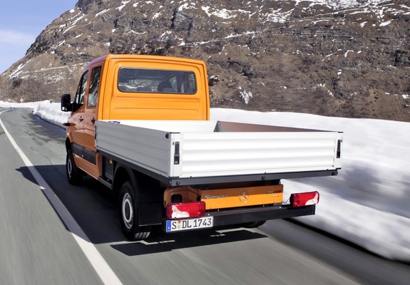 Mercedes-Benz Sprinter Double Cab Dropside 4x4 (W906) 2009–13 images