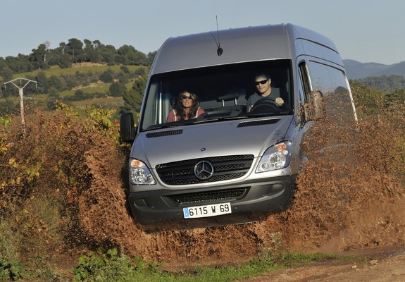 Mercedes-Benz Sprinter High Roof Van 4x4 (W906) 2009–13 wallpapers