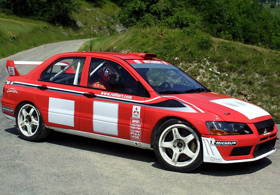 Mitsubishi Lancer Evolution VII WRC 2001–03 wallpapers