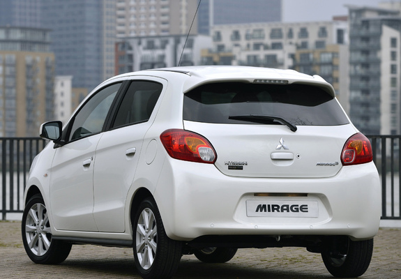 Mitsubishi Mirage UK-spec 2013 wallpapers
