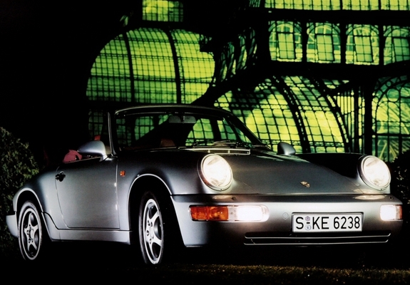 Porsche 911 Carrera 4 Cabriolet (964) 1989–94 wallpapers