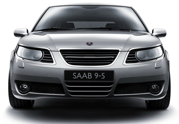 Saab 9-5 Aero SportCombi 2005–10 wallpapers