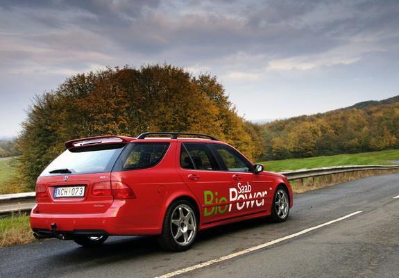 Saab 9-5 BioPower SportCombi 2008–10 wallpapers