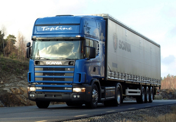 Scania R164L 580 4x2 1995–2004 images