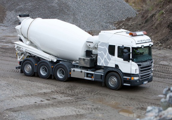 Photos of Scania P400 8x4 Highline Mixer 2011