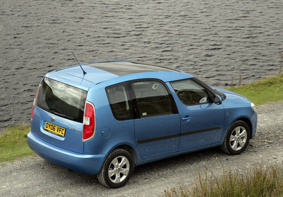 Škoda Roomster UK-spec 2006–10 wallpapers