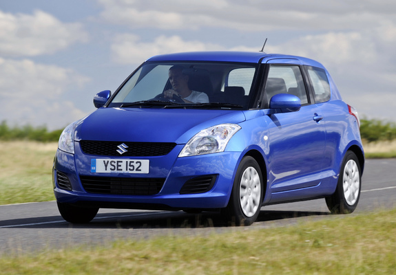 Suzuki Swift 3-door UK-spec 2010–13 wallpapers