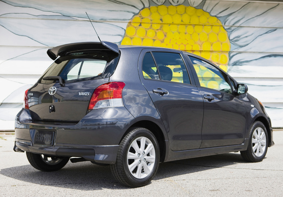 Toyota Yaris RS 5-door 2008–09 wallpapers