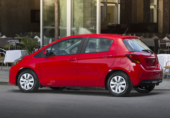 2015 Toyota Yaris LE 5-door US-spec 2014 wallpapers