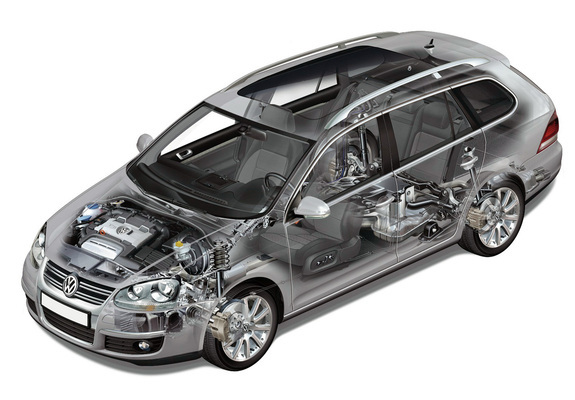 Volkswagen Jetta Variant (Typ 1K) 2007–10 wallpapers
