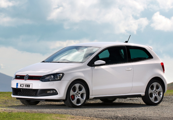 Volkswagen Polo GTI 3-door UK-spec (Typ 6R) 2010 wallpapers