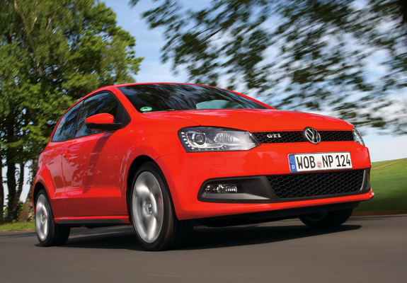 Volkswagen Polo GTI 3-door (Typ 6R) 2010 wallpapers