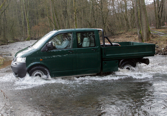 Volkswagen T5 Transporter Double Cab Pickup 2003–09 wallpapers