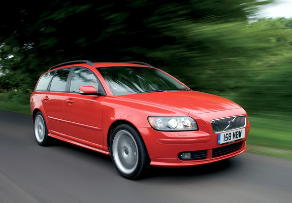 Volvo V50 T5 UK-spec 2005–07 wallpapers